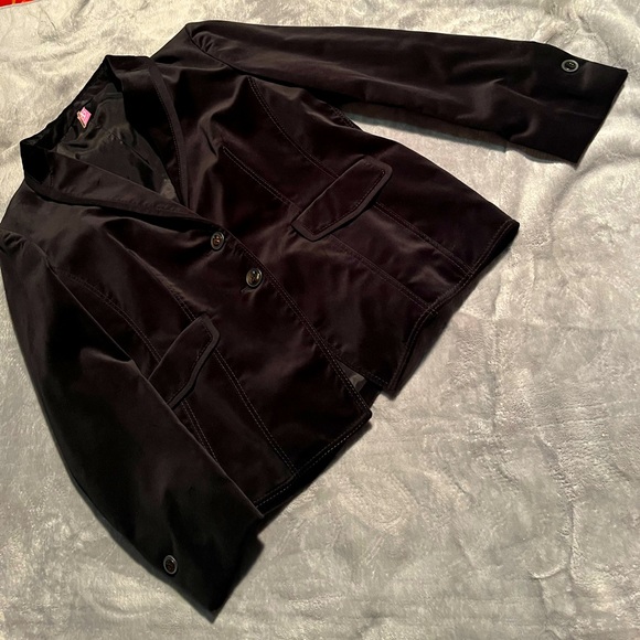 Basler | Jackets & Coats | Basler Black Velvet Lapel Collar Blazer Size ...
